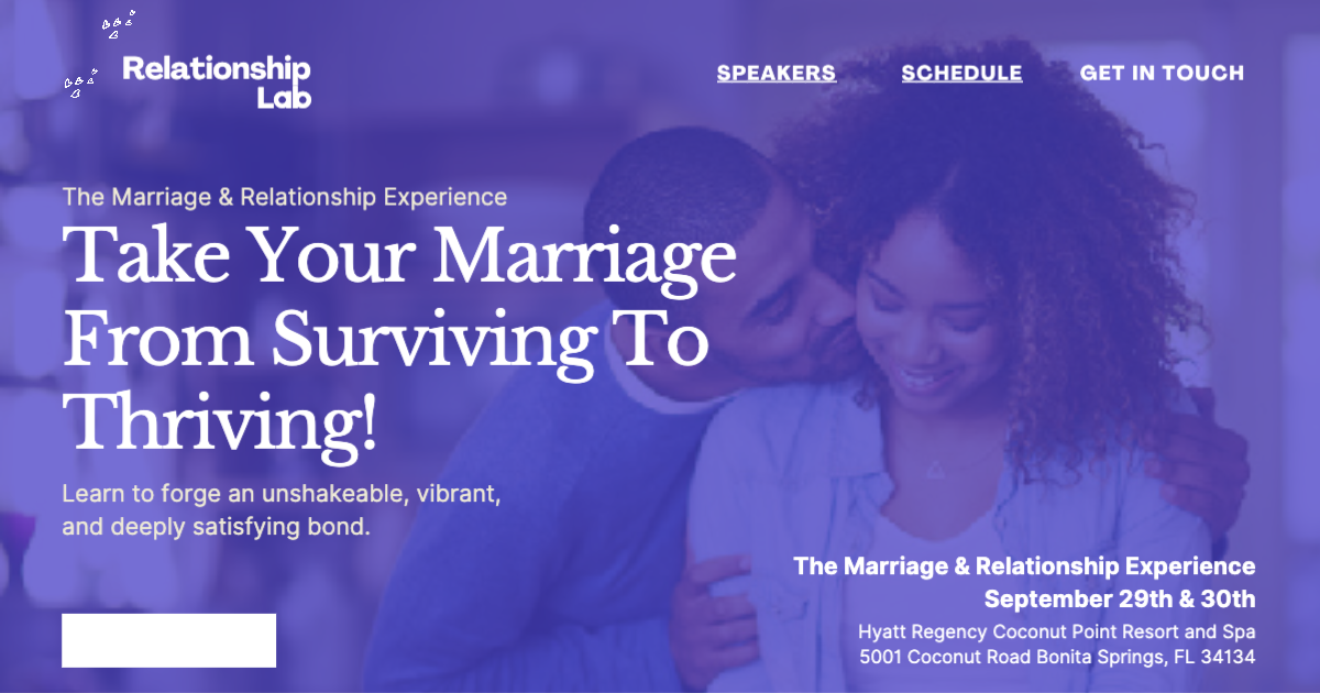 Relationship Lab Experience: Take Your Marriage From Surviving To ...